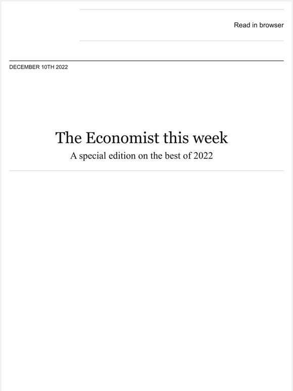 The Economist: Our best books, films and podcasts of 2022 | Milled