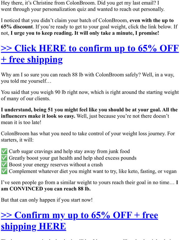 colonbroom: — → Confirm Your Offer | Milled