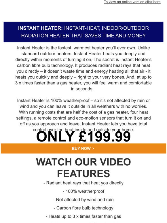 JML: Instant radiant heat that's cheaper than gas | Milled