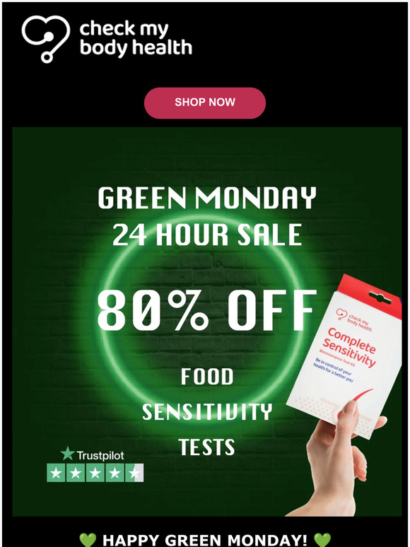 Check My Body Health: 💚 It's Green Monday 💚 Open this email for a HUGE ...