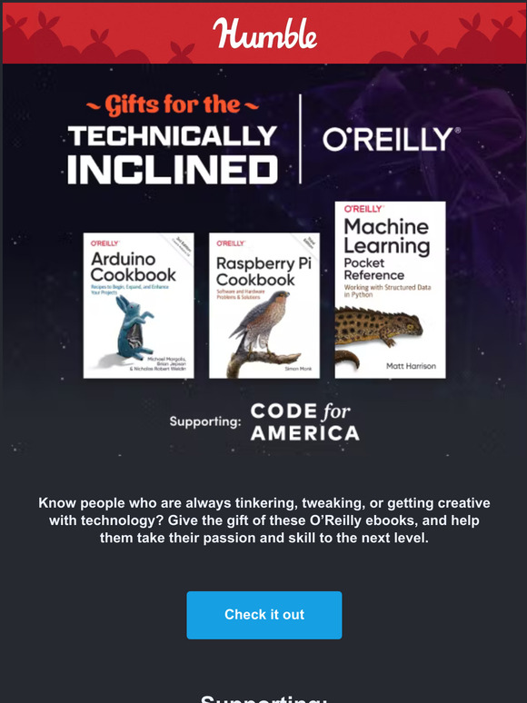 Humble Bundle: Great book gifts for the technically inclined | Milled