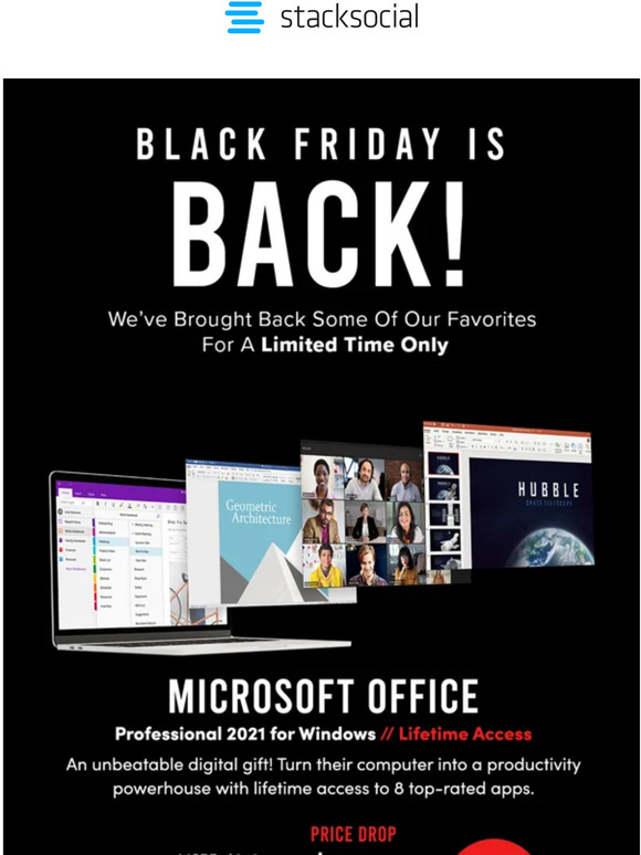 StackSocial: BLACK FRIDAY IS BACK | Milled