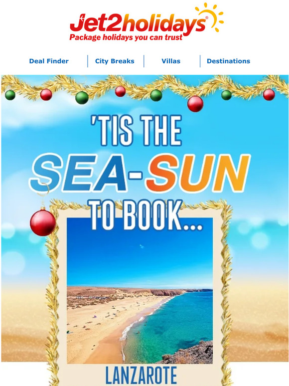 Jet2holidays: 'Tis the sea-sun | Milled