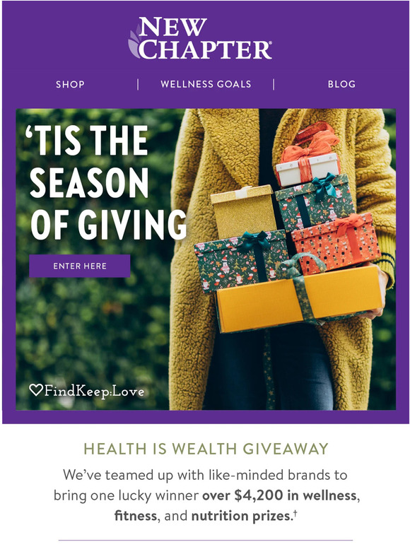 New Chapter: Enter to Win $4,200+ in Wellness & Fitness Prizes | Milled