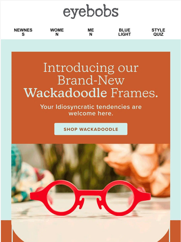 eyebobs eyewear: New! Meet a seriously wacky frame 👽 | Milled