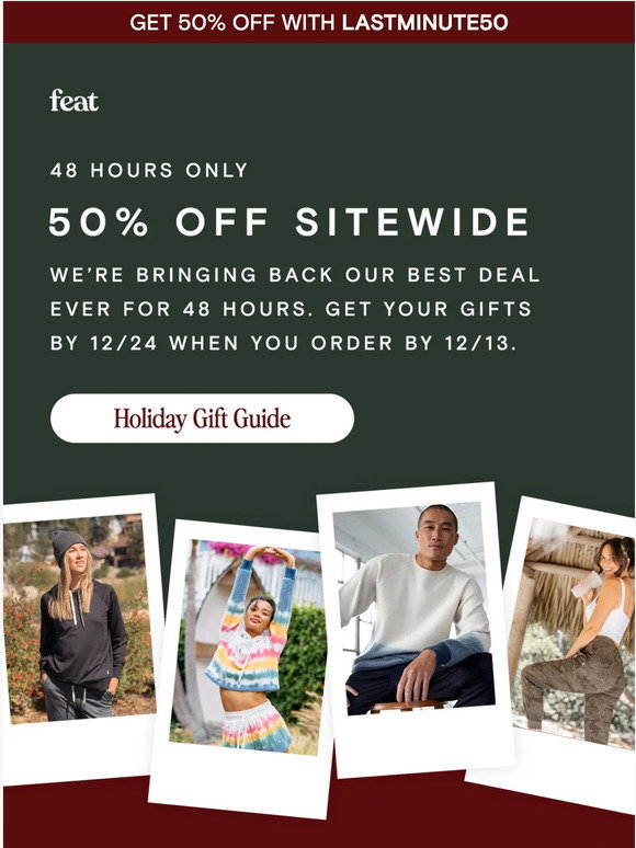 FeatSocks: 50% OFF 🎅 48 HOURS ONLY | Milled