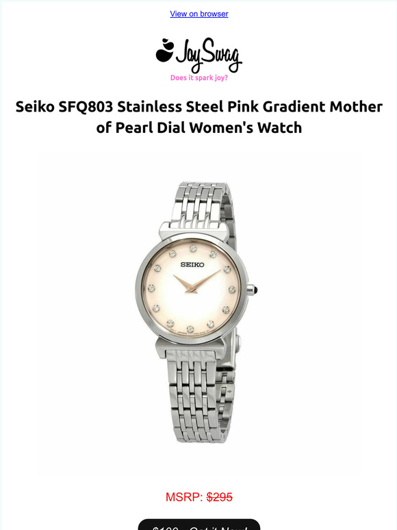 Joyswag: ⌚Seiko Mother of Pearl Watch? | Milled