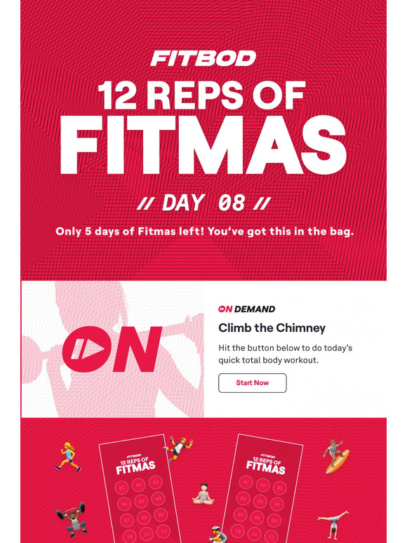 Fitbod: ONLY 5 Days of Fitmas left! | Milled