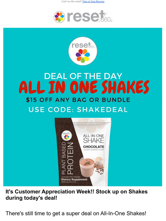 Reset360: Grab shakes during customer appreciation week | Milled
