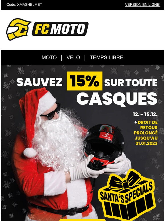 FC-Moto: 🪖 Cette semaine : 15% de réduction sur TOUS les casques ! | Milled