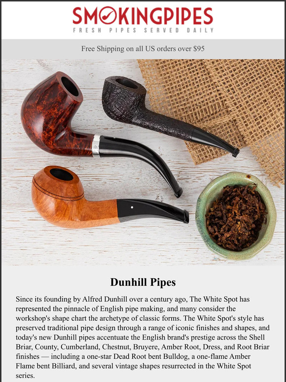 Smokingpipes: New Dunhill Pipes | Superlative Classics | Milled