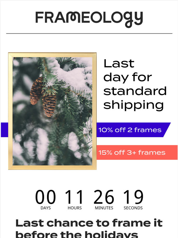 Frameology: Last day to get your framed pictures in time | Milled