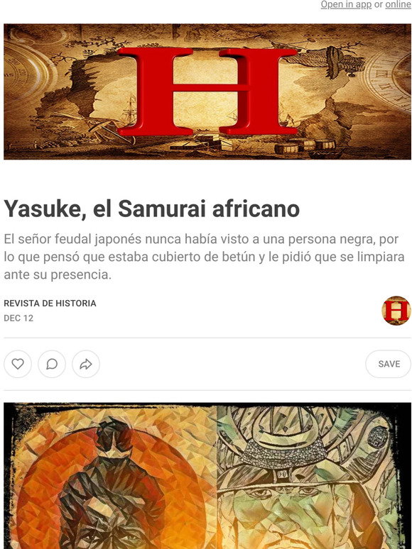 Revista de Historia: Yasuke, el Samurai africano | Milled
