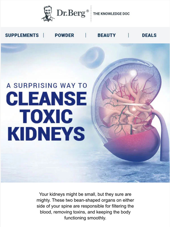 Dr. Berg: A Surprising Way to Cleanse Toxic Kidneys | Milled