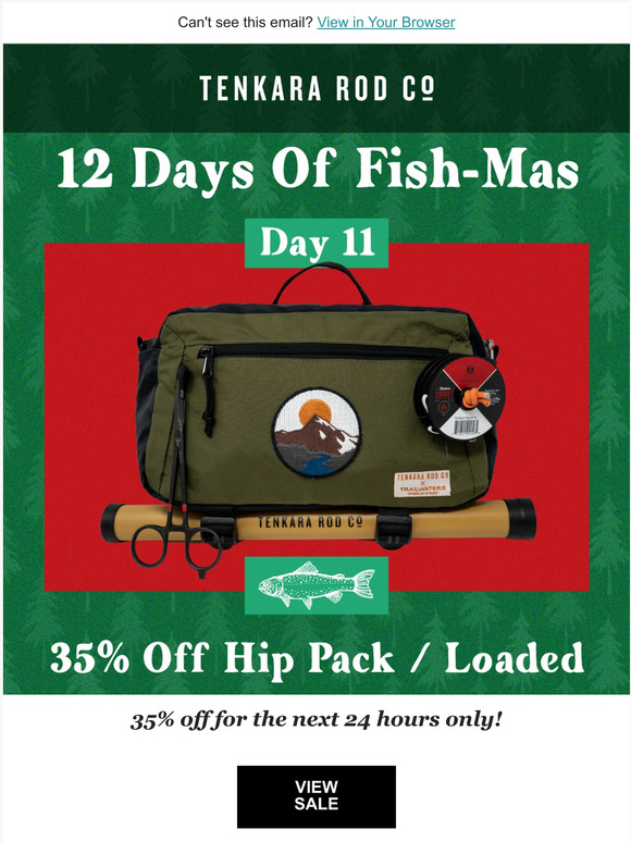 Tenkara Rod Co.: 📣 35% off Hip Packs and Loaded Packs | Milled