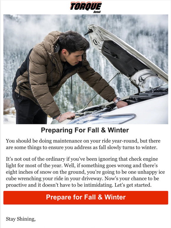 Torque Detail: Preparing For Winter: Ultimate Car Care Checklist | Milled