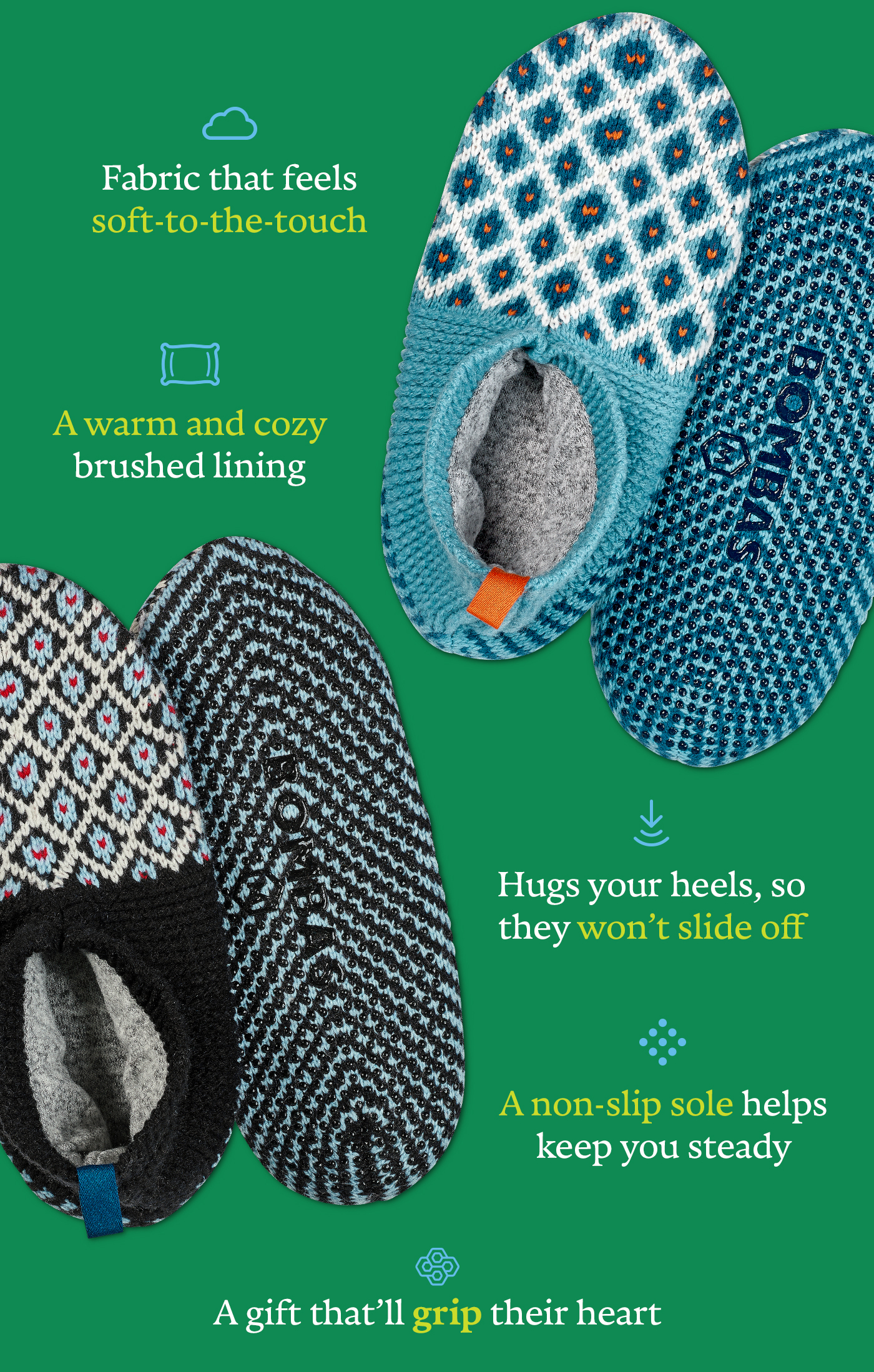 Bombas: 20% Off: New Gripper Slippers | Milled