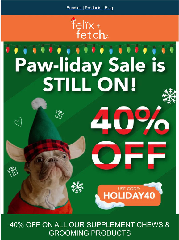 Felix + Fetch: WOWZA 😱 BIGGEST SALE OF THE YEAR 🚨 | Milled