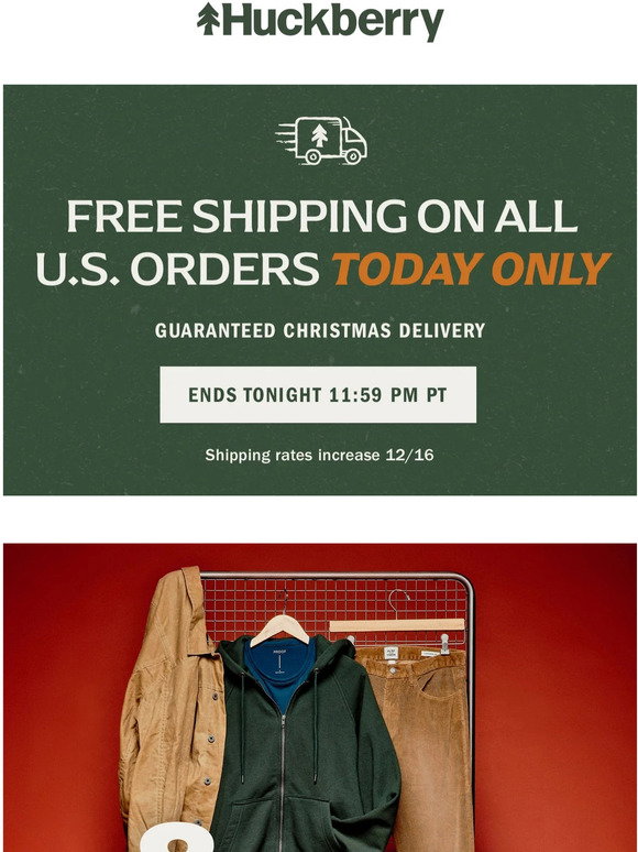 Huckberry: Free Shipping: Deployed | Milled