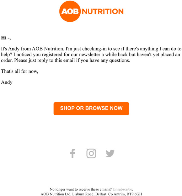 AOB Nutrition: Can I help? | Milled