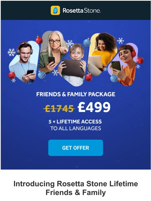 Rosetta Stone: Introducing the NEW Friends & Family Package | Milled