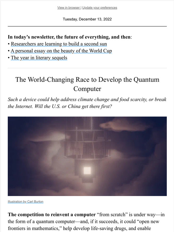 The New Yorker: How Quantum Computing Will Change the World | Milled