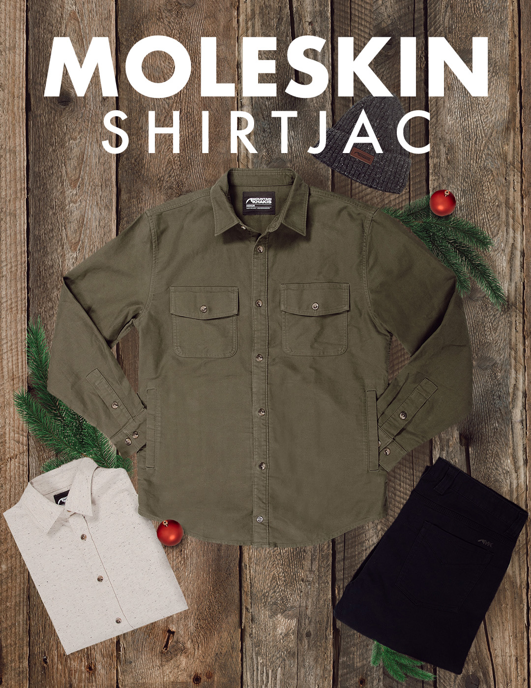 Mountain Khakis: NEW COLORS: The Moleskin Shirtjac | Milled