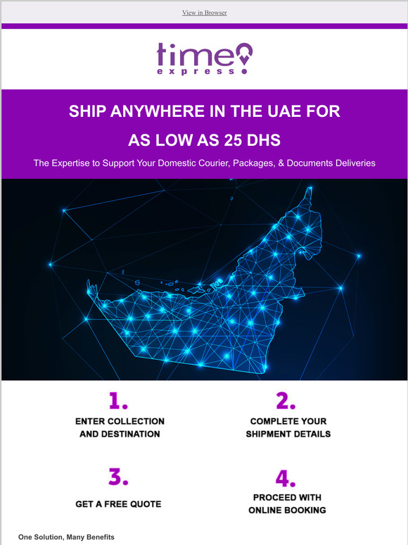 Time Express: Ship anywhere in the UAE as low as AED 25 | Milled
