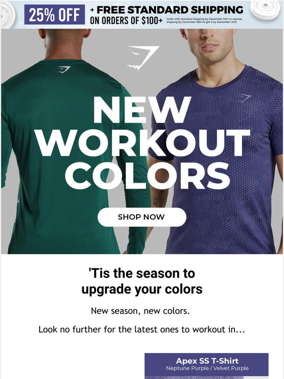 Gymshark: Your new workout colors 👀 | Milled