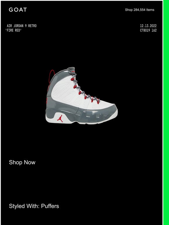 GOAT: [SEED] Just Dropped: Air Jordan 9 Retro 'Fire Red' available now ...