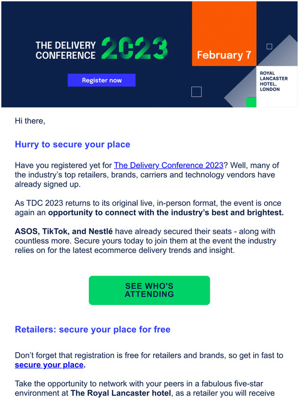 MetaPack: TDC 2023 | Join ASOS, TikTok, Nestlé and more | Milled