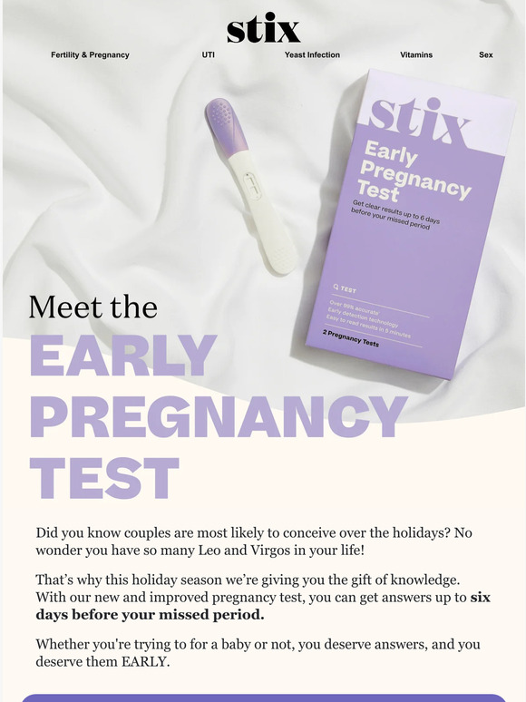 Stix: Introducing our NEW Pregnancy Test | Milled