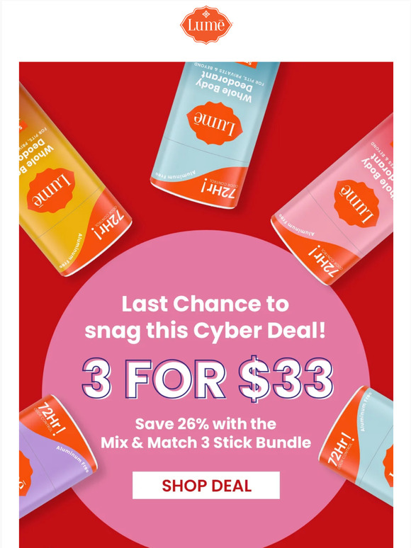 Lume Deodorant: NEW! Solid Stick | Milled