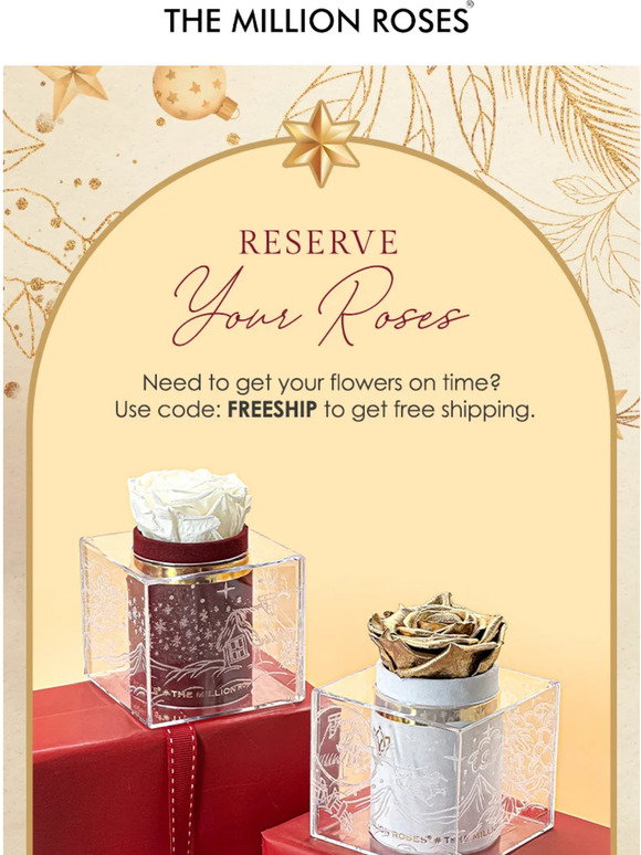 The Million Roses: Enjoy Free Shipping Your Next Order! 💕 | Milled