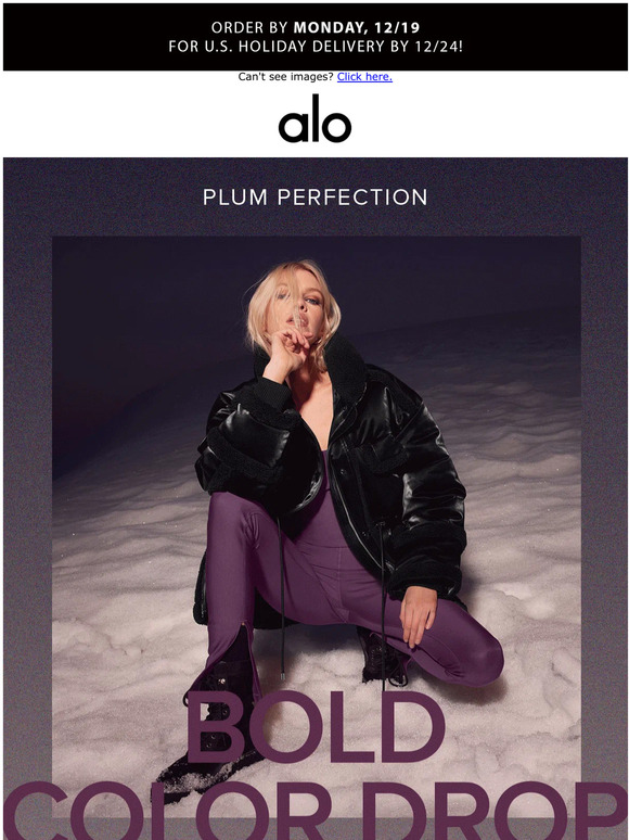 Alo Yoga: NEW COLOR DROP! SUPER-LIMITED PURPLE 💜 | Milled