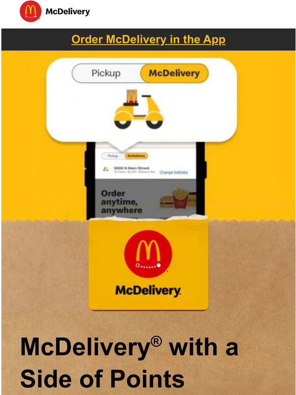 McDonald's: Score points on ur faves w/ McDelivery® | Milled