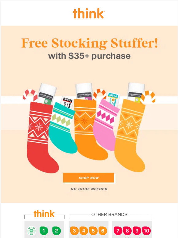 GoThink: One-up Santa with our FREE stocking stuffers! 🎅🎄 | Milled