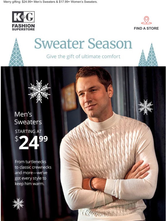 K&G Fashion: Inside: your next big gift ideas for him & her | Milled