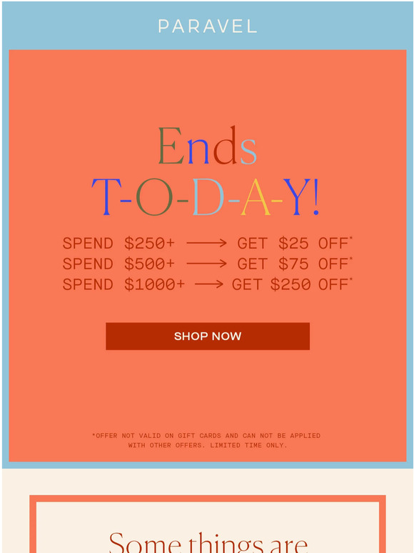 Paravel: Only 5 Hours Left | Save up to $250 | Milled