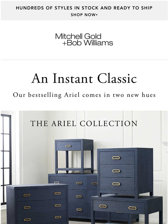 Mitchell Gold + Bob Williams: Meet Ariel: Texture, Color and Form ...