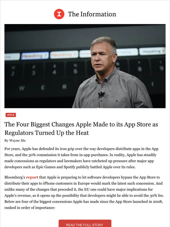 The Information: The Four Biggest Changes Apple Made to its App Store ...