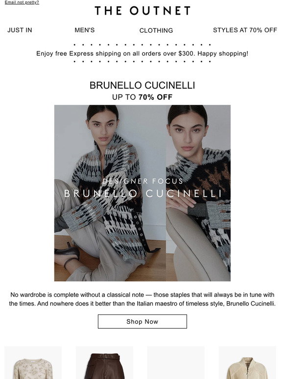 The Outnet: Brunello Cucinelli, the Italian maestro of timeless style ...