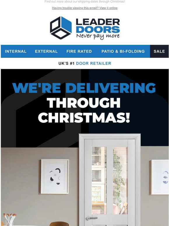 Leader Doors: Get your doors in time for Christmas | Milled