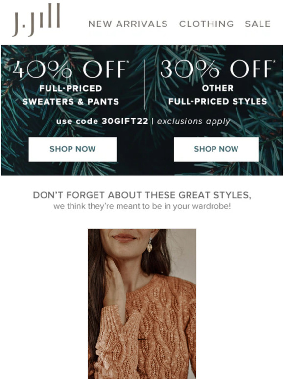 J.Jill: These styles deserve a second look. | Milled