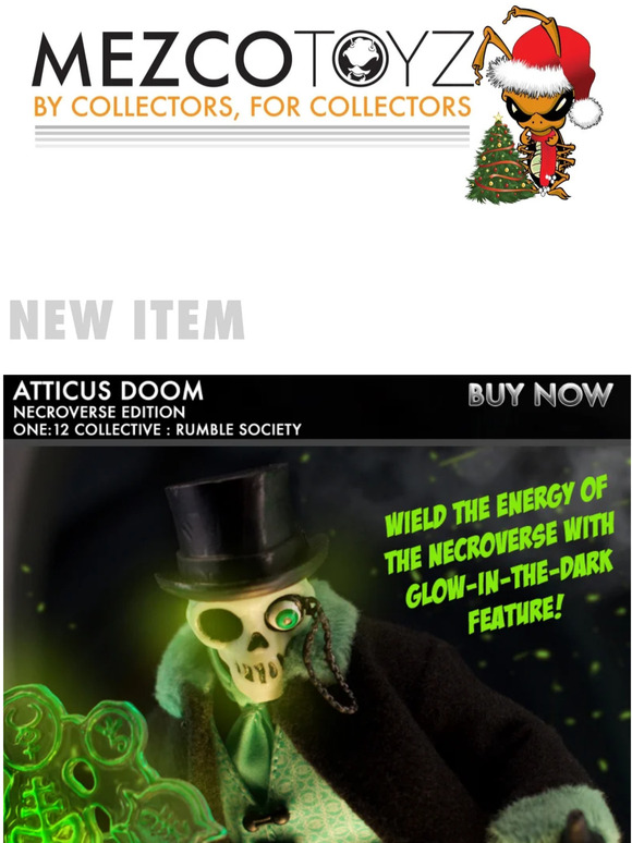 Mezco Toyz: Atticus Doom: Navigator of the Necroverse! 💀 | Milled