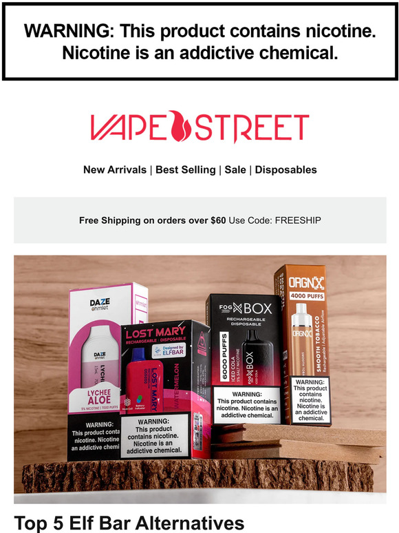 Vape Street: Top 5 Elf Bar Alternatives 👀 | Milled