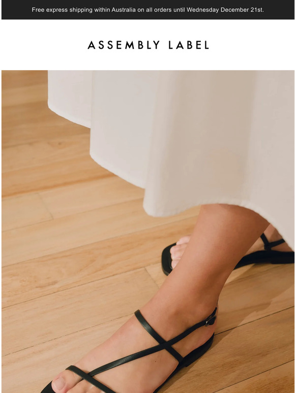 Assembly Label: Leather Summer Sandals | Milled