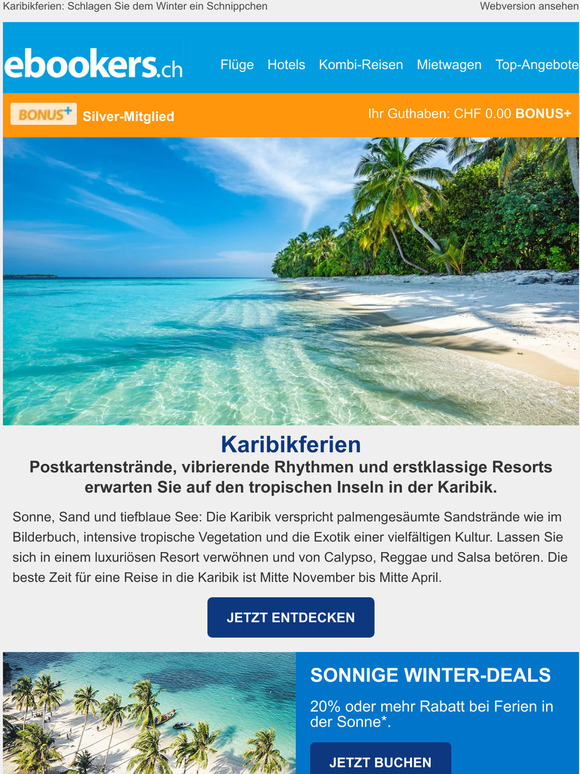 ebookers: 10 Resorts auf Karibikinseln | Milled