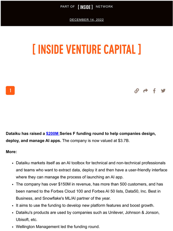 Inside Amazon: Dataiku raises $200M Series to help companies design ... Inside Amazon: Dataiku raises $200M Series to help companies design ...