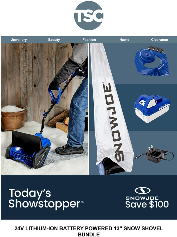 The Shopping Channel: Double Today’s Showstopper™ - Snow Joe & iRobot ...